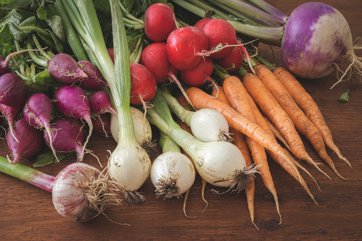 Légumes primeurs, un avant-goût de printemps.